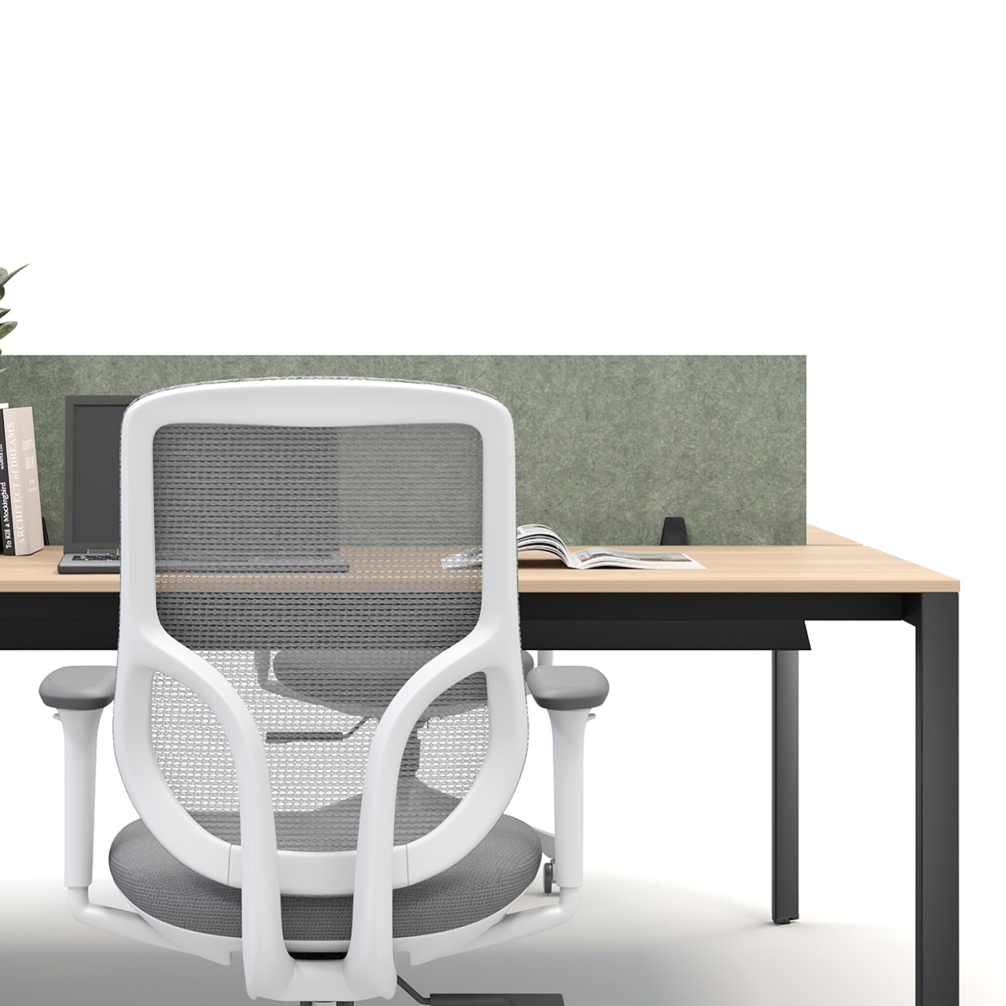 Diamond / Radius Mute Desk Based Office Screen for Offices | Cecil Nurse